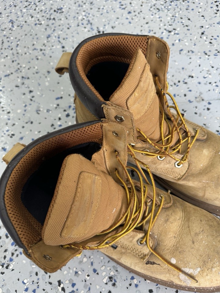 Red Wing Shoes Mens Combat Sz 13 D Brown Leather Waterproof Work Boot ...