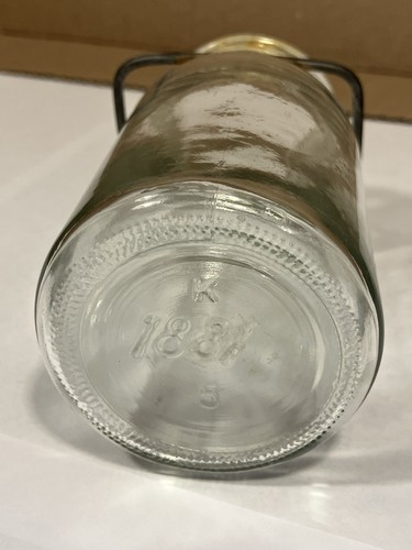 Vintage K 1881 5 Wire Side Glass Jar - No Lid | eBay