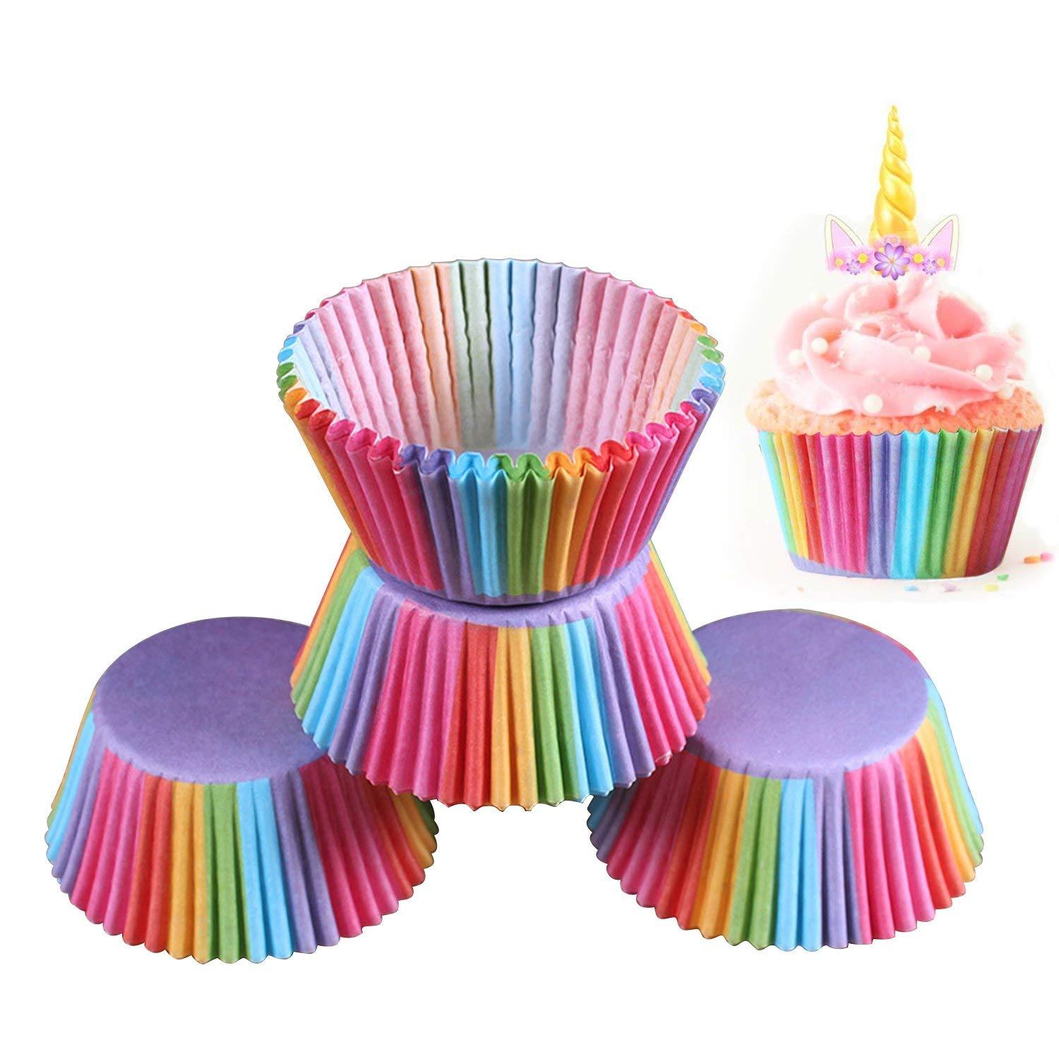 120 Cupcake Cases Mini, Great Quality Paper Baking Cases, Various ...