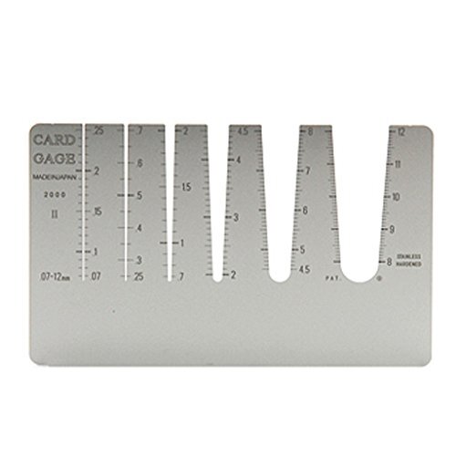 EIGER TOOL Card Gauge TYK-15 86x54x0.1mm Stainless Steel Made in Japan | eBay