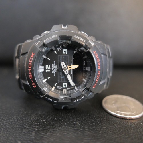 Casio G-Shock 5158 Men's Watch G100 Analog Digital Red Black Resin Band ...