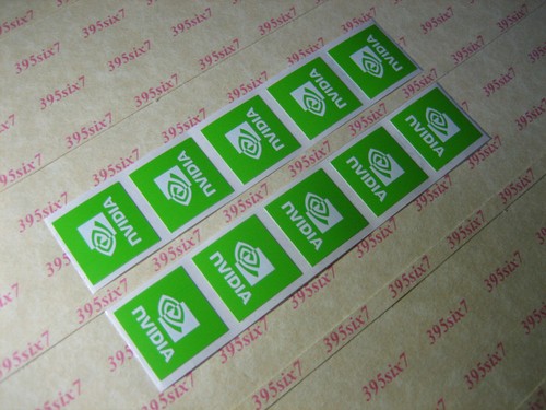 NVIDIA STICKER Green 2020 Version x 10 PCS | eBay