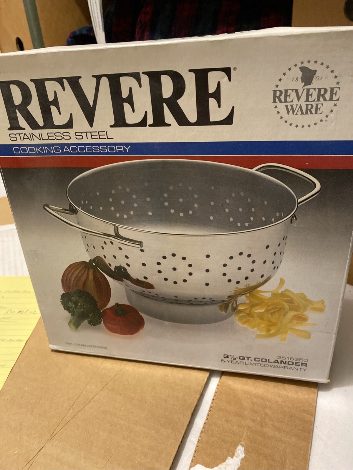 Revere Ware 3 1/2 Quart Colander | eBay