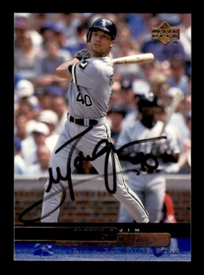 JIM PARQUE SIGNED 2000 UPPER DECK #78 ON-CARD AUTO - CHICAGO WHITE SOX ...