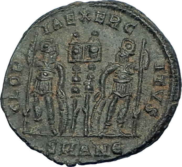 CONSTANTINE II Jr Genuine 330AD Authentic Ancient Roman Coin SOLDIERS ...