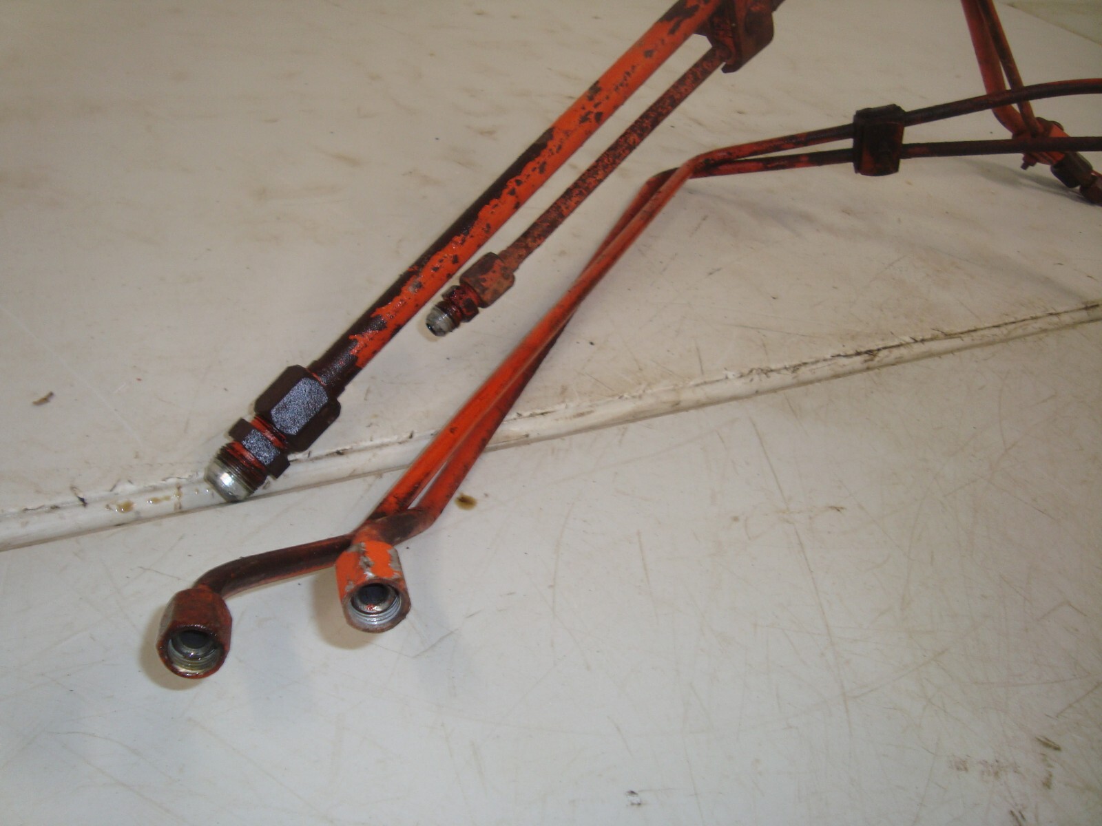1969 Allis Chalmers AC 180 Diesel Tractor Rear Hydraulic Coupler Lines ...