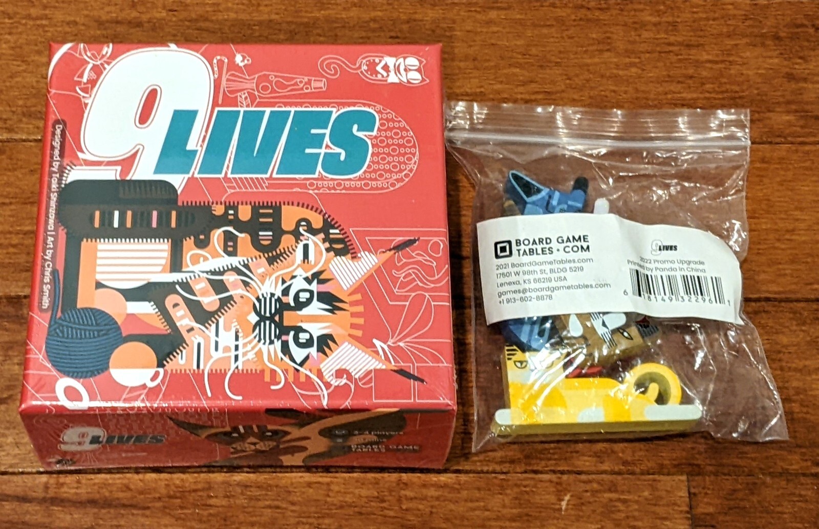9 Lives Kickstarter Board Game + Wooden Cat Meeple Upgrade Allplay ...