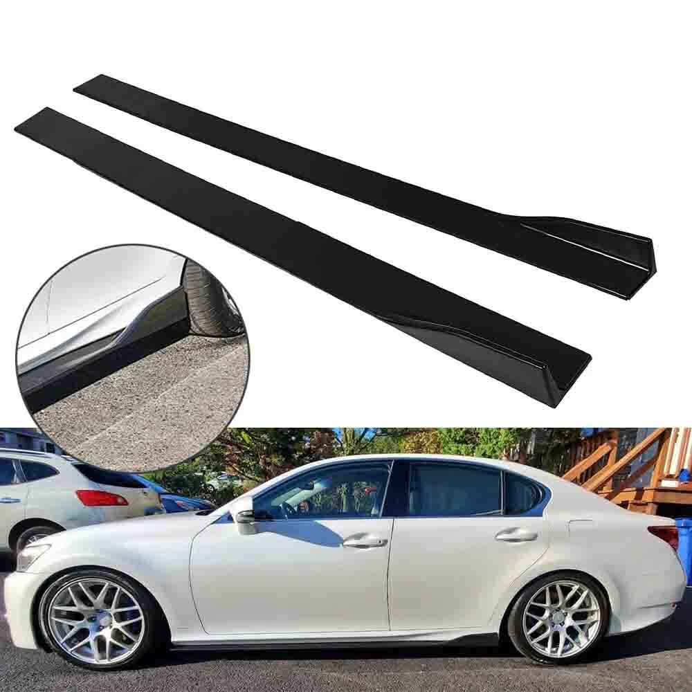 78.7'' Gloss Black Side Skirts Rocker Panel Splitter For Lexus IS250 ...