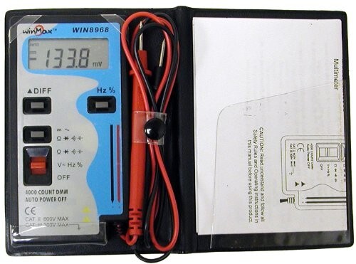 Winmax WIN8968 Pocket-size Digital Multimeter Cap Frequency Voltage ...