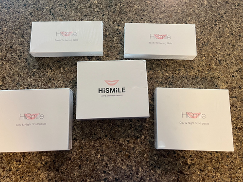 HISMILE teeth whitening gel & toothpaste. New sealed~ 6 gels 6 ...