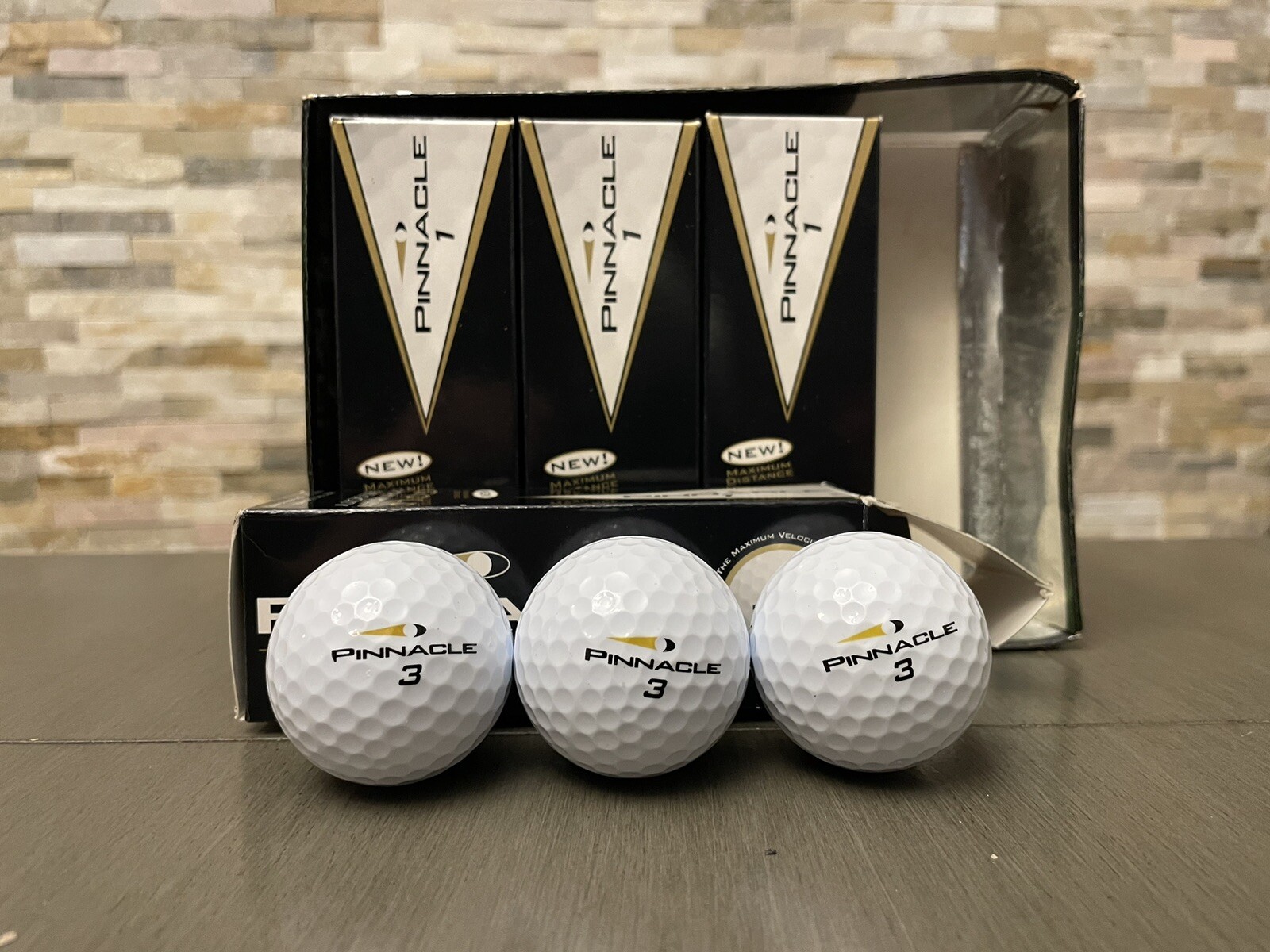 Pinnacle 1 Gold Distance Golf Ball Set - 12 SET | eBay