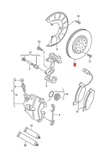 Genuine VW Passat 4Motion Variant Santana A33 Brakedisc 561615301B | eBay