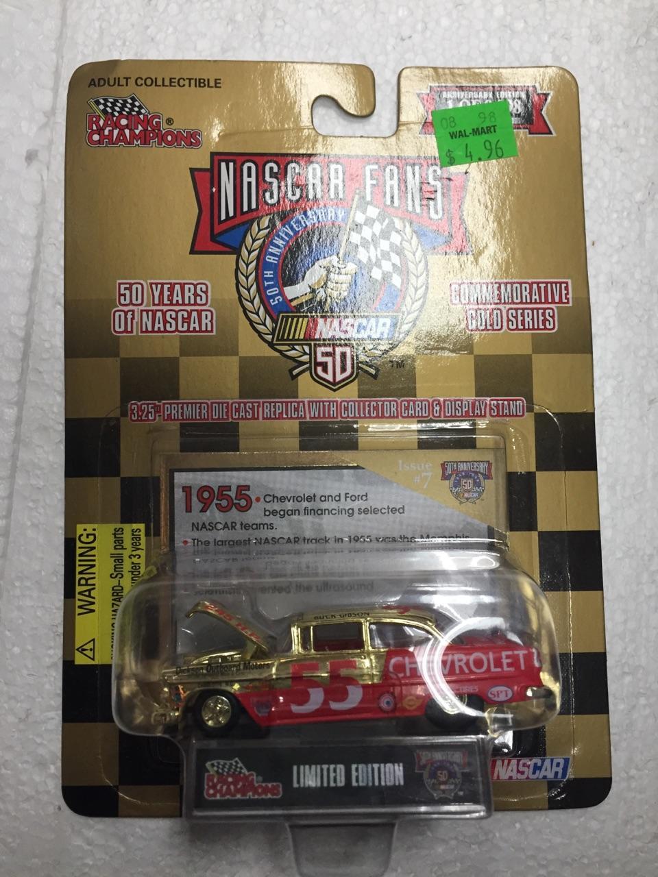 RACING CHAMPIONS 50 YEARS OF NASCAR 1955 CHEVROLET #55 ISSUE #7 ATLAS ...