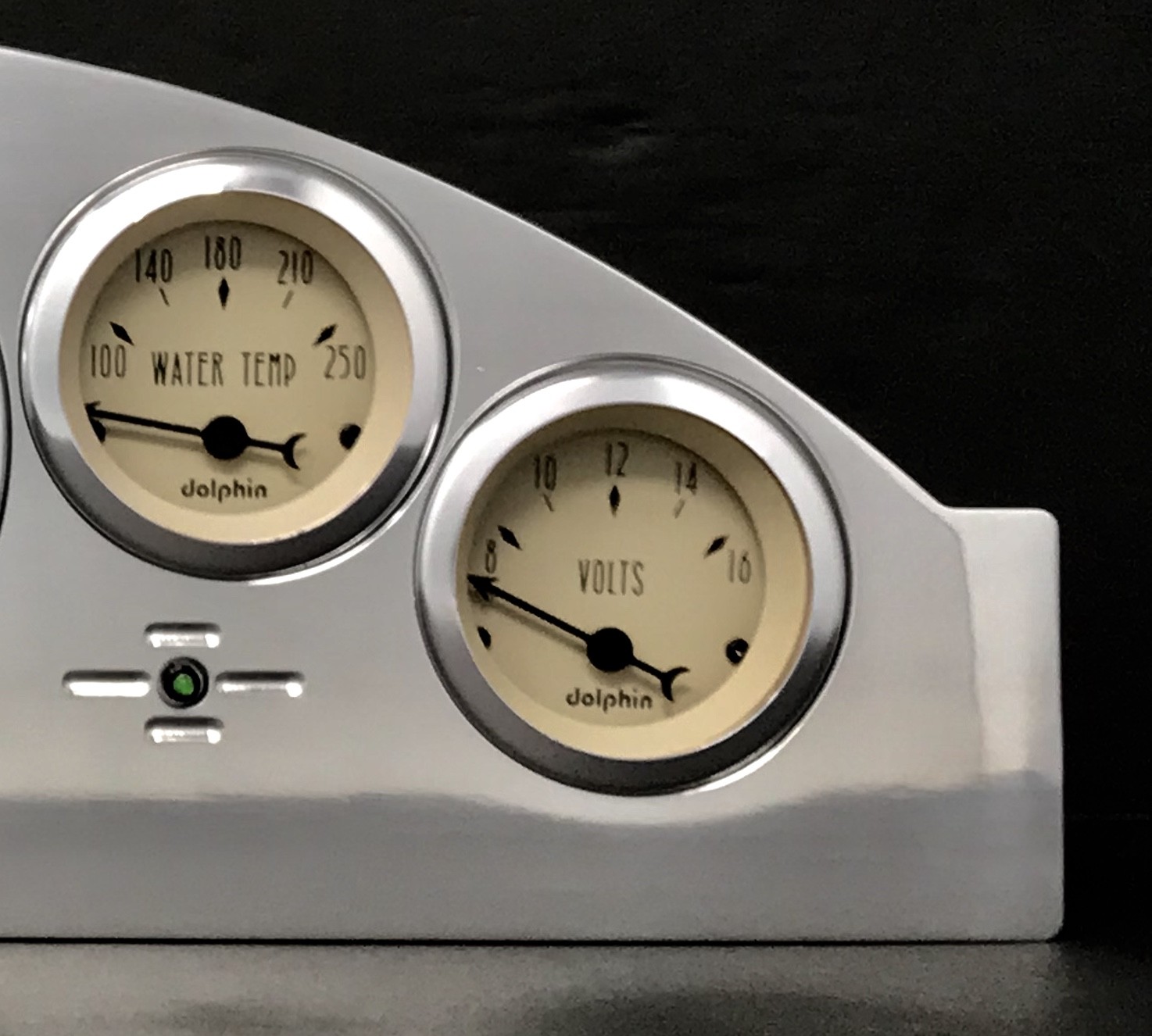 1957 Ford Car 5 Gauge Dash Panel Insert Cluster Set Billet Aluminum Tan ...