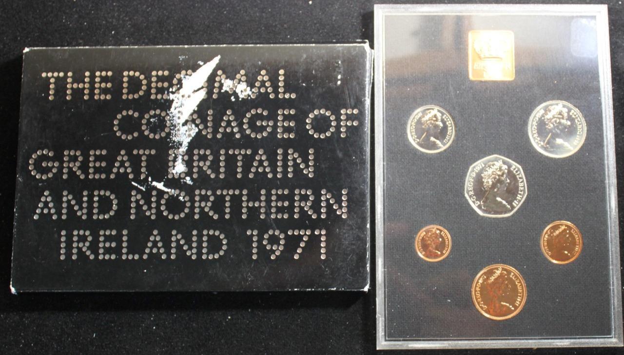 1971 The Decimal Coinage of Great Britain and Northern Ireland Proof ...