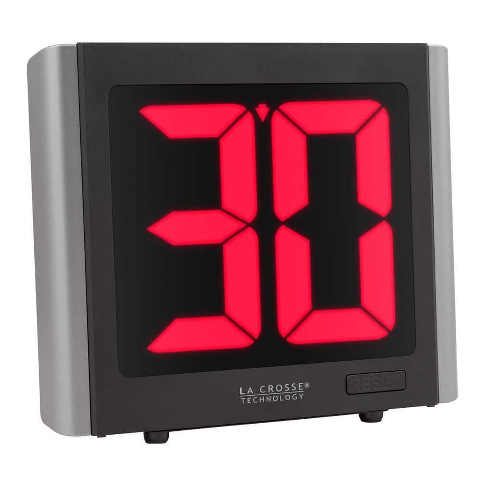 Countdown Up timer Extra-Large Digital LED Red Digits Modern 12 ft ...