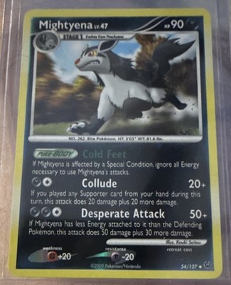 Pokémon Mightyena 54/127 Platinum Reverse Holo | eBay