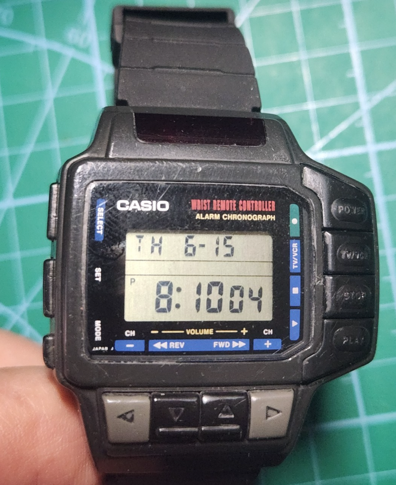Casio CDM-10 Module 1028. Vintage TV and VCR Remote Control Watch ...