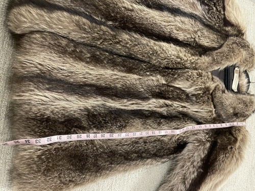 Vintage Pierre Balmain Raccoon Fur Coat Dark Brown Women's Large | eBay
