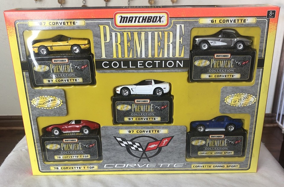 MATCHBOX PREMIERE COLLECTION Limited Edition (5) Corvettes New In Box ...