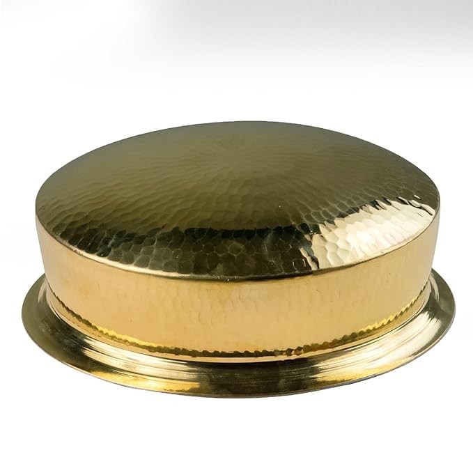 Traditional Indian Brass Lagaan Cooking and Serving Pot brass Patila 5 ...