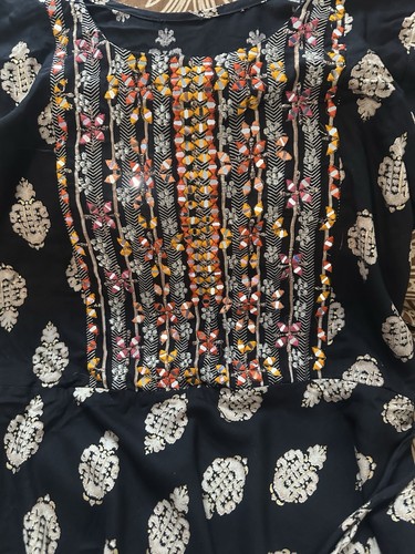 Beautiful Anarkali Frock With Gorgeous Mirror Work Small Size | eBay