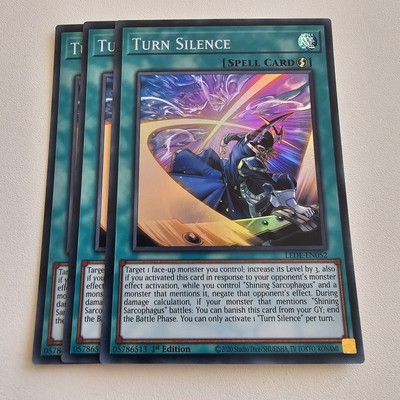 3x Turn Silence LEDE - Super Rare - Playset Yugioh Euro | eBay