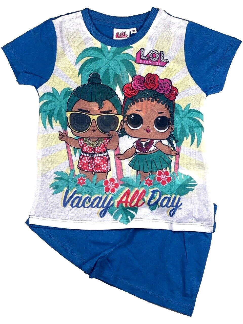 Official LOL Surprise Shorts Pyjamas Pajamas Pjs Girls Kids Children's ...