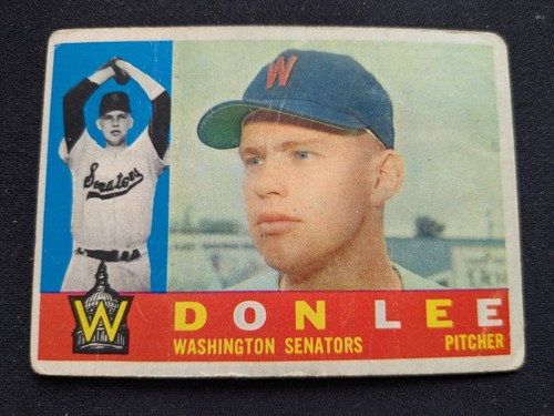 1960 Topps Baseball Card # 503 Don Lee - Washington Senators (VG) | eBay