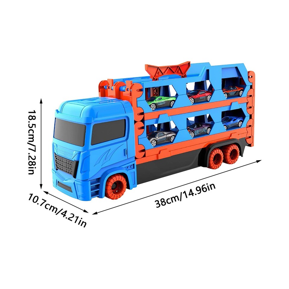 Kids Toys Oversize Ejector Track Car Folding Transformer Truck Storage ...