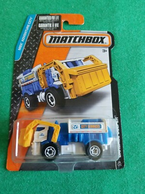 2016 Matchbox GARBAGE GULPER White & Blue 14/100 LITTLE BEND Adventure ...