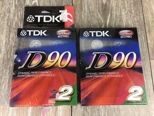 TDK D90 High Output Cassette Tapes Recordable 4 Pack New Sealed | eBay