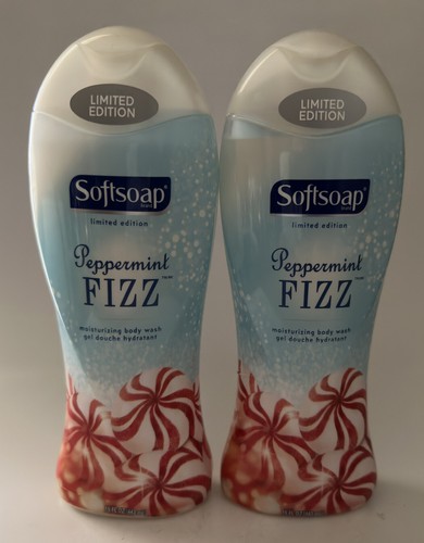 2 Softsoap Limited Edition Peppermint Fizz Moisturizing Body Wash 15 oz ...