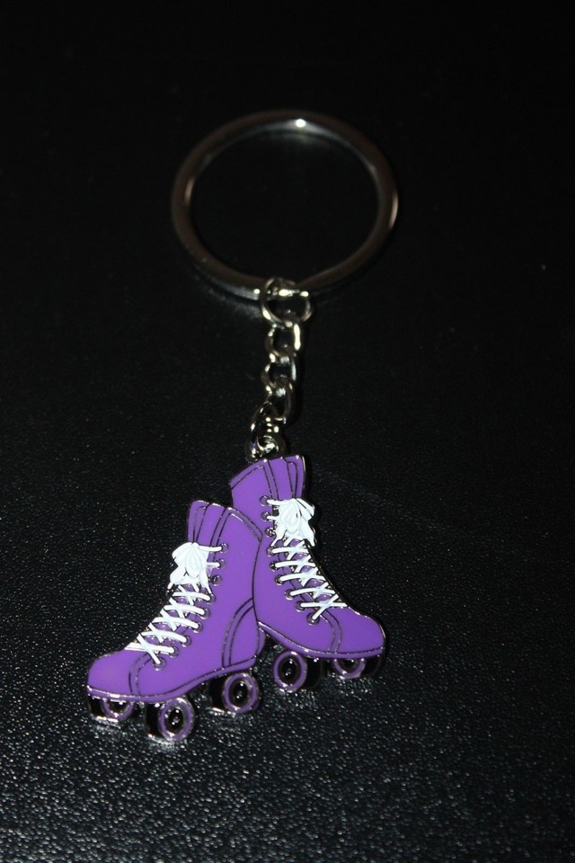 Roller Skate Key Chain with Metal Key Ring | eBay