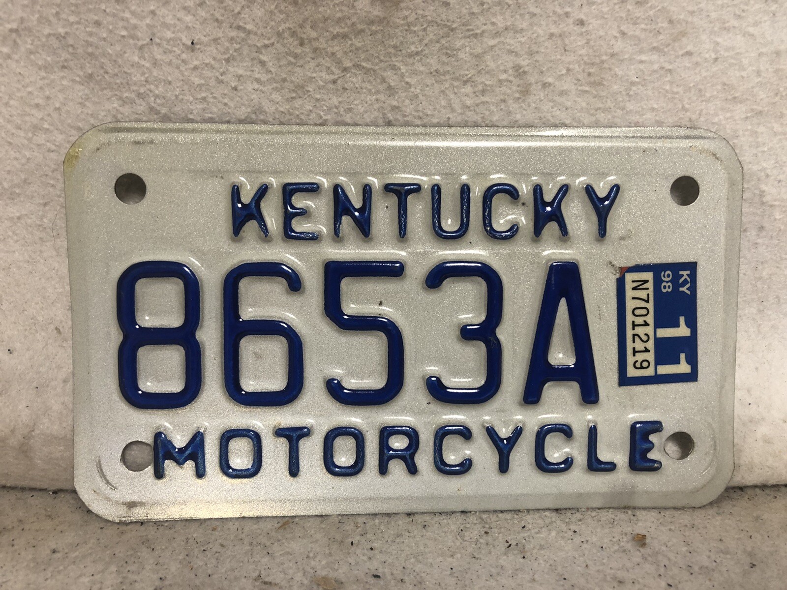 1998 Kentucky Motorcycle License Plate | eBay