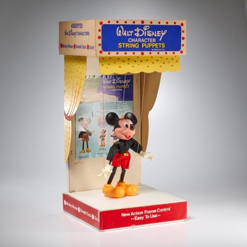 Walt Disney Mickey Mouse Vtg String Puppet Marionette Mechanical ...