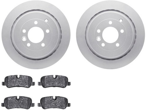 For 2005-2009 Land Rover LR3 Brake Pad and Rotor Kit Dynamic Friction ...