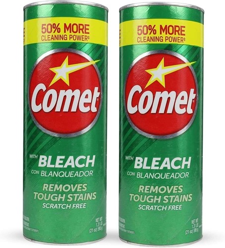 Comet Cleaner 2 Pack (21 oz Each) Powerful Surface Cleaner for Bathroom ...