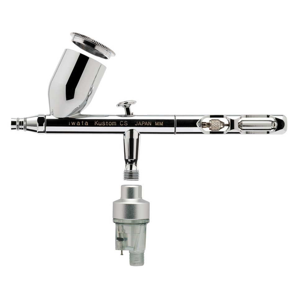 IWATA Vault Kustom CS Gravity Feed 0.35mm Dual Action Airbrush Genuine ...