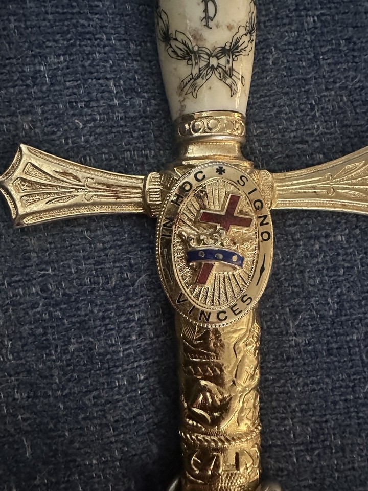 antique masonic knights templar ceremonial sword | eBay