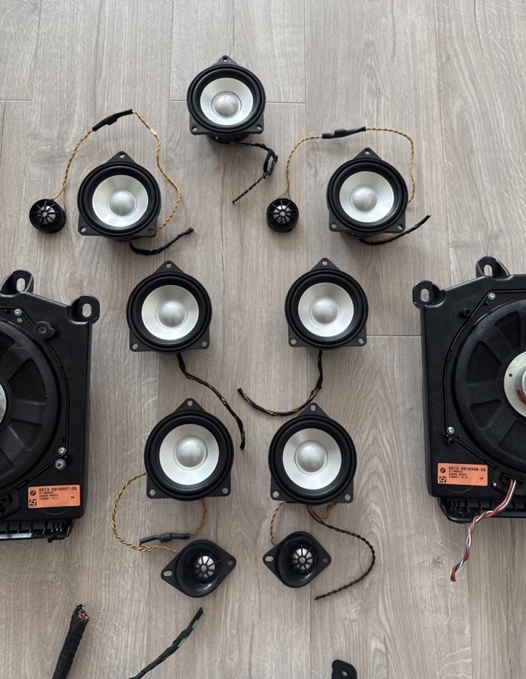 BMW E60 E61 M5 LOGIC 7 TOP HIFI DSP SURROUND SOUND SYSTEM HK OEM FULL ...