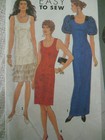 Vintage Simplicity 7001 FRINGE TRIMMED STRAIGHT DRESS Sewing Pattern ...