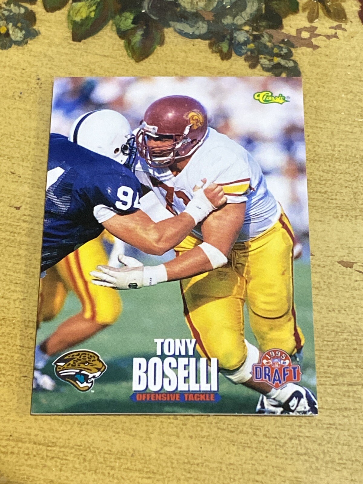 Vtg 1995 Classic Draft #2 TONY BOSELLI RC Jaguars USC LT “2022 NFL HOF ...