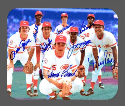 Cincinnati Reds Big Red Machine Facsimile Autographed Mouse Pad Item ...