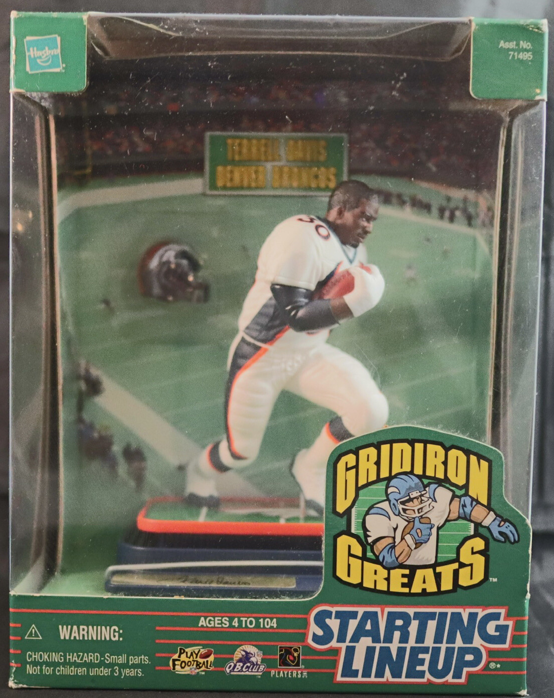 Hasbro 1999 Starting Lineup NFL Gridiron Greats Terrell Davis Hall Of ...