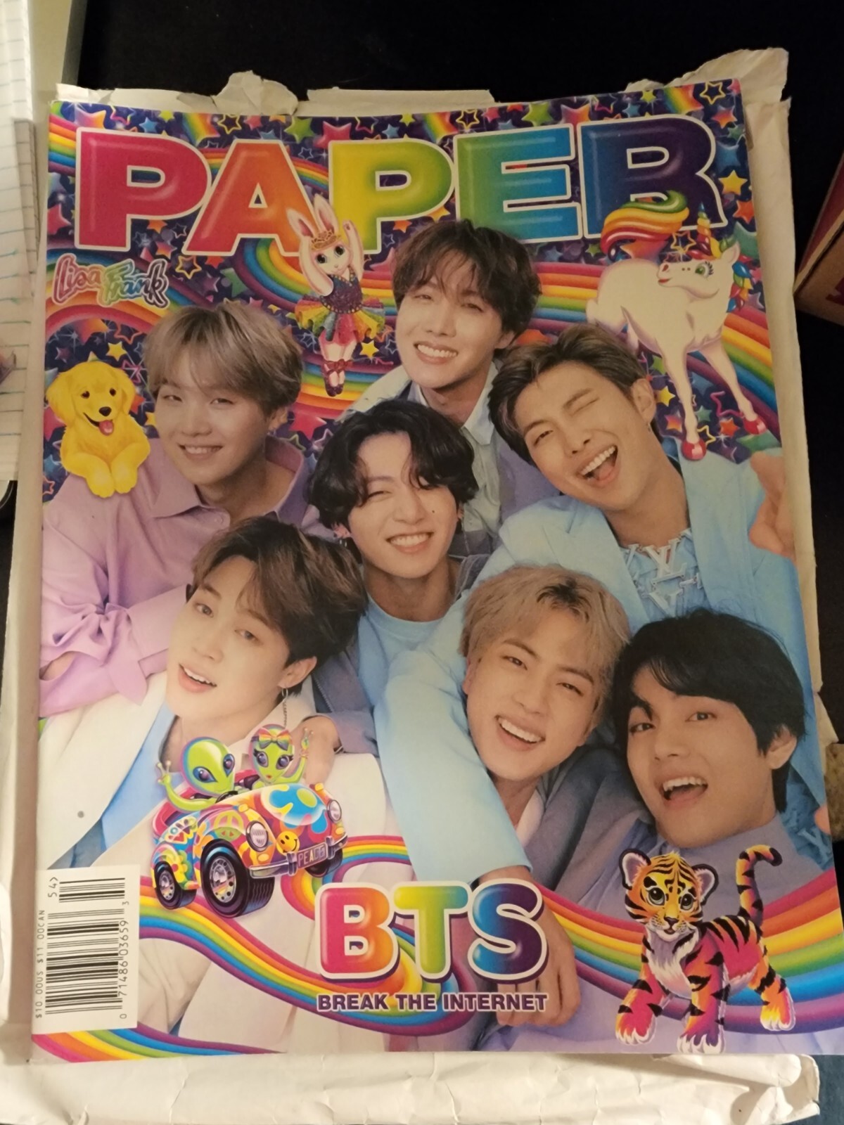 BTS KPOP LISA FRANK Edition “Paper” Magazine Winter 2019 BREAK THE ...