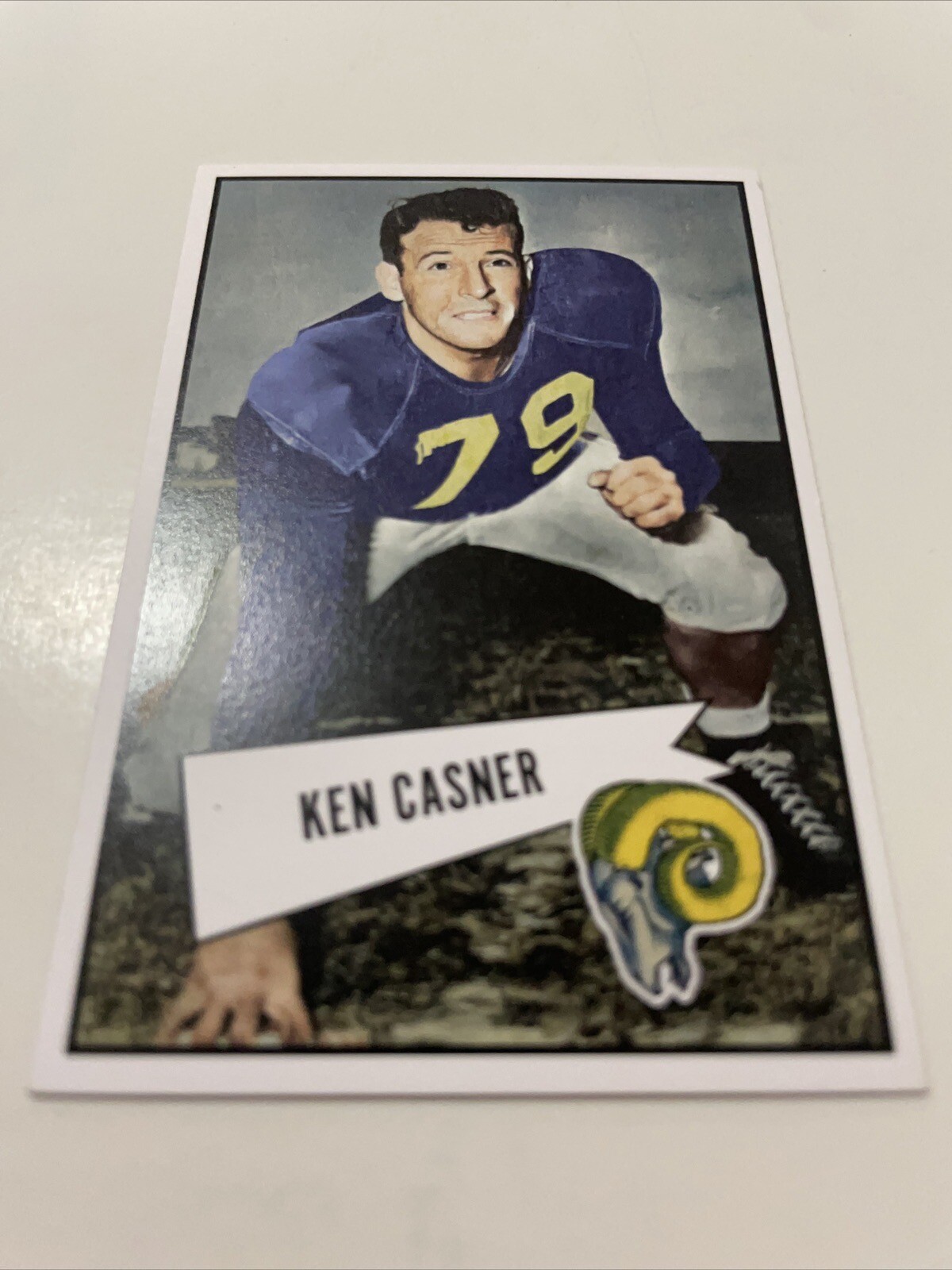1952 Football Ken Casner Custom Card Los Angeles Rams A-462 Baylor | eBay