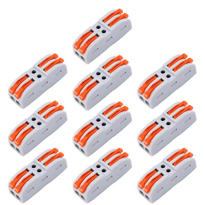 10Pack Electrical Wire Connectors Compact Splicing Quick Push-in for 28 ...