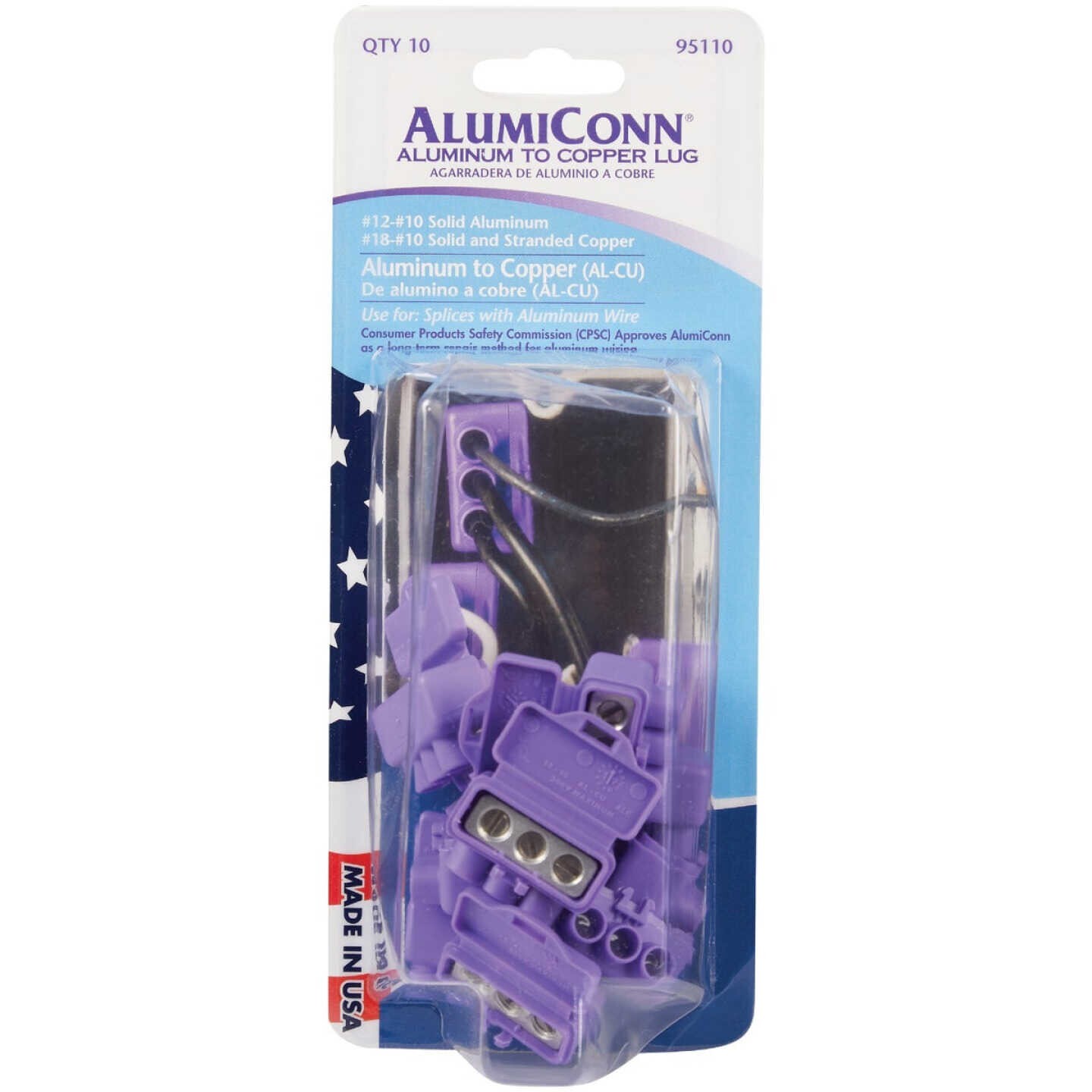 Alumicon Wire Connector -95110 10-Pack AL/CU 3-Port Aluminum Copper ...