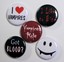 5 VAMPIRE Buttons Pinbacks Badges 1 inch Goth Vampires Set | eBay